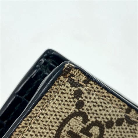 【楽天市場】【ラッピング可】グッチ Gucci Gg柄 二つ折り財布 スネーク Ggスプリーム 二つ折り財布 コーティングキャンバス ブラウン