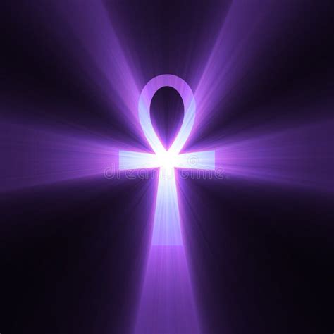 Ankh Egyptian Symbol Of Life Light Flare Stock Illustration