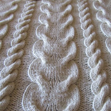 Cable Knitting Pattern Knit Pattern Pdf Super Chunky Cable Etsy