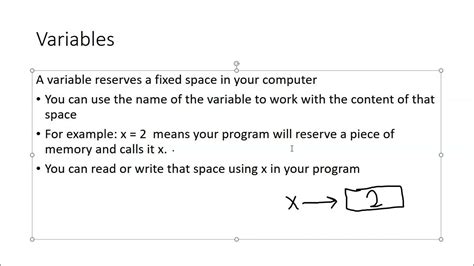 Introduction To Python 3 Python Variables Youtube