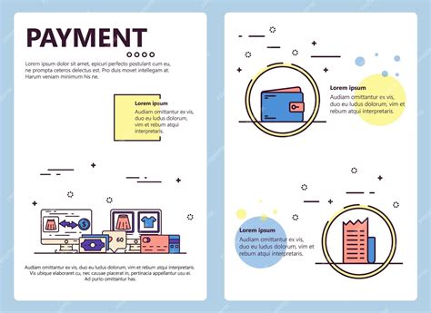 Premium Vector Payment Web Banner Poster Flyer Leaflet Brochure