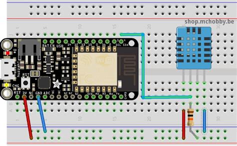 Feather Huzzah Esp8266 Sous Micropython Dht11 Mchobby Le Blog