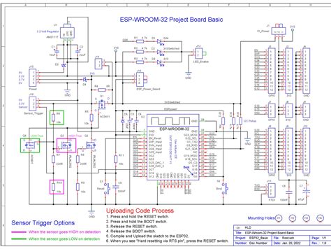 Pcb Adapter For Esp32 30pin And 32 A Tft Display Home Automation