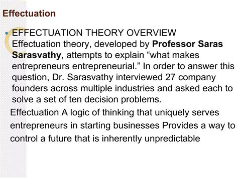 Principles Of Effectuation Ppt