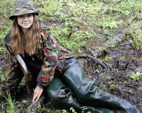 Darina Wears Hip Waders Waders Womens Rubber Boots Rubber Boots