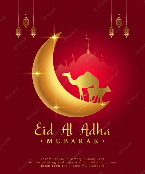 Premium Vector Eid Al Adha Mubarak Islamic Festival Social Media Post