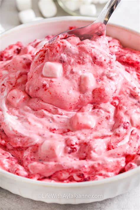 Raspberry Fluff Salad Life With Ayla Rianne