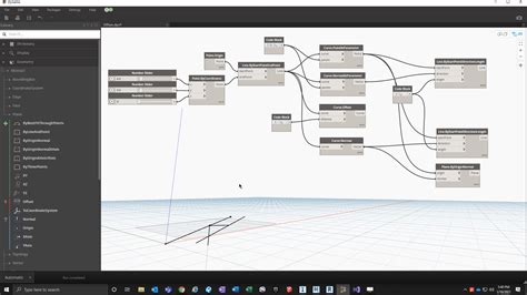 Curve Offset Behavior With Lines Geometry Dynamo
