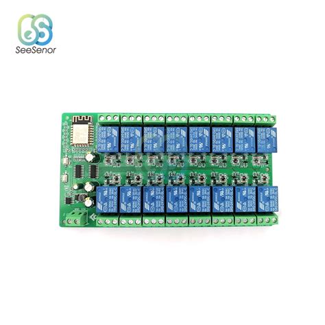 ESP8266 Wireless WIFI Relay Module 16 Channel ESP 12F Wifi Development