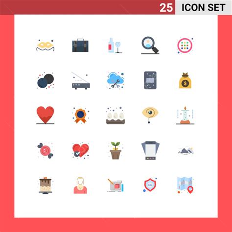 Colorful Editable Text Vector Hd Images 25 Thematic Vector Flat Colors And Editable Symbols Of