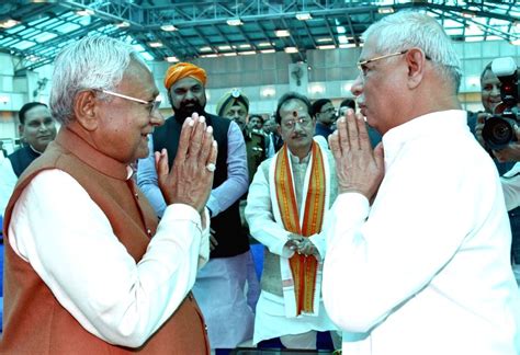 Newly Elected Governor Of Bihar Rajendra Vishwanath Arlekar Being