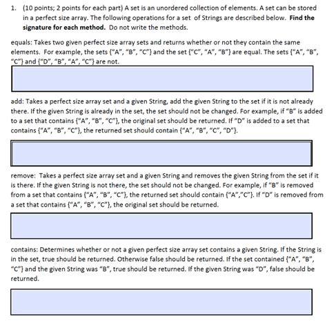 Solved 1 10 Points 2 Points For Each Part A Set Is An