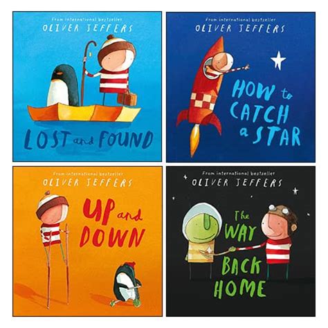 Oliver Jeffers 4 Books Collection Set Up And Down How To