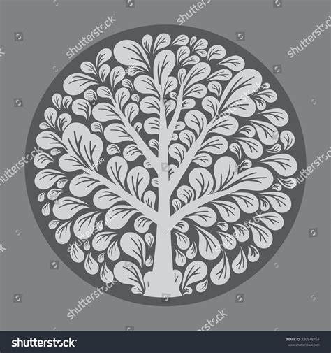 Tree Logo Template Beautiful Tree Card Stock Illustration Shutterstock