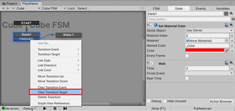 Making Your First Game Using Playmaker ”2” Basic Operation Styly