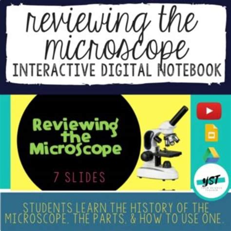 Reviewing The Microscope Interactive Digital Notebook Ms And Hs Tpt