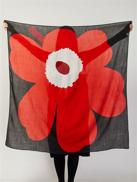 Marimekko Pamba Unikko Scarf Garmentory