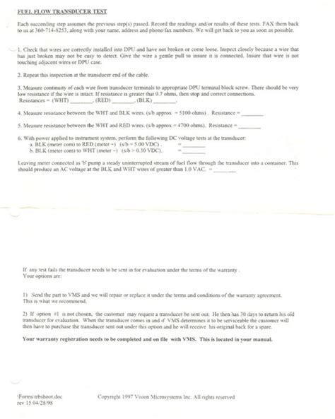 Vision Microsystems Vm 1000 Troubleshooting Guide Glasair Aircraft