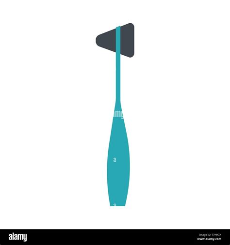 Neurological Reflex Hammer Doctor Flat Vector Icon Test Medical Muscle