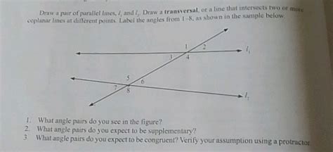 Draw A Pair Of Parallel Lines L1 And L3 Draw StudyX