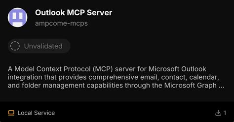 Outlook Mcp Server Mcp Servers · Lobehub