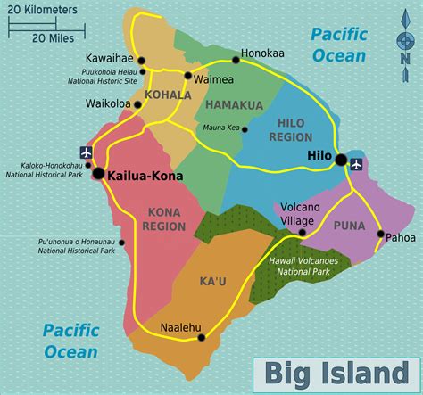 Map Of Hawaii Big Island Printable Printable Templates
