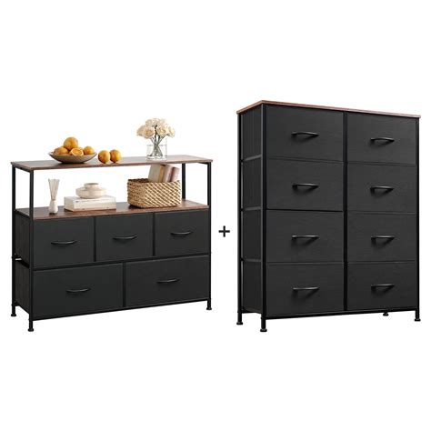 Buy Wlive 5 Drawer Dresser And 8 Drawer Dresser Set Fabric Storage