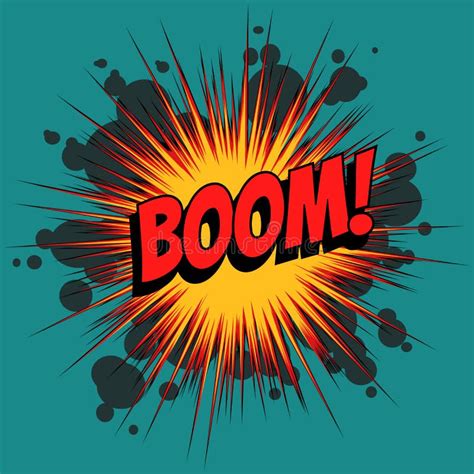 Comic Book Explosion Boom Stock Vector Illustration Of Icon