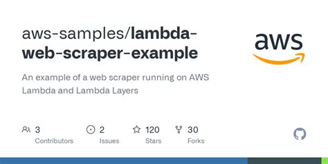 GitHub - aws-samples/lambda-web-scraper-example: An example of a web ...