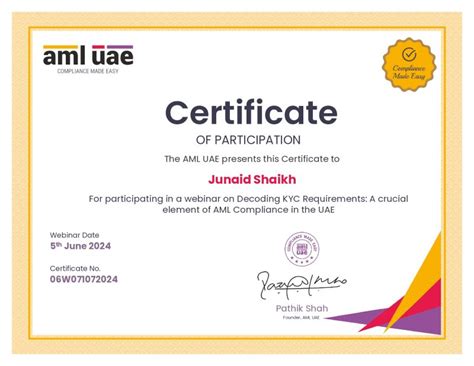 Junaid Shaikh On Linkedin Attended An Insightful Kyc Webinar Just