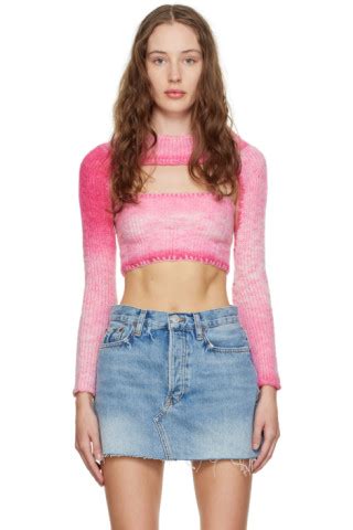 Pink Tania Tank Top & Bolero Set by Tach on Sale