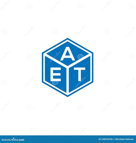 Design De Logotipo De Letra De Atet Em Fundo Preto Conceito De