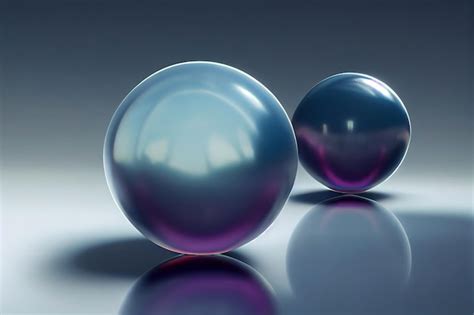 Premium Photo D Illustration Geometric Realistic Spheres Shape Scene