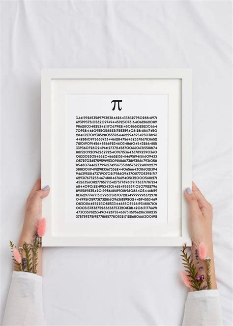 First 1000 Digits Of Pi Printable Fun Math Poster Fun Math Etsy New