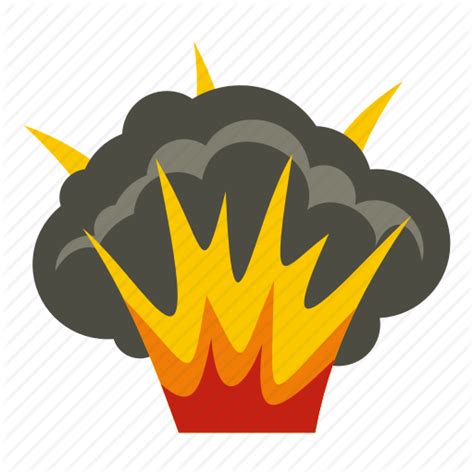 Cartoon Explosion Icon Explosion Sticker Shading Explosion Icon Png