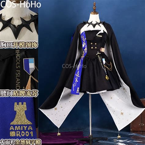 Cos Hoho Arknights Amiya Ambience Synesthesia Game Suit Elegant Dress