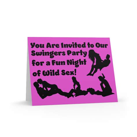 Swingers Party Invitation Swinger Lifestyle Party Cards Sex Party