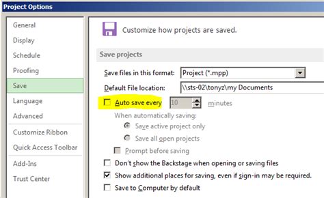 Beware Of Auto Save In Microsoft Project Project Management Best Practices Microsoft