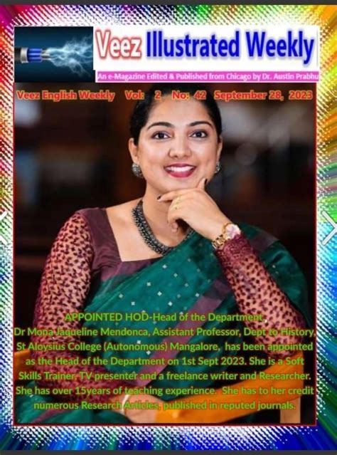 Dr Mona Mendonca On Linkedin Happy To Have Featured On The Cover Page Of Ilustrated Weekly…