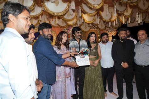 TigerNageswaraRao Megastar Chiru Ravi Teja At Opening Ceremony