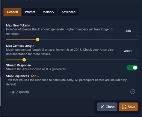 Chat Settings Charluv Guides