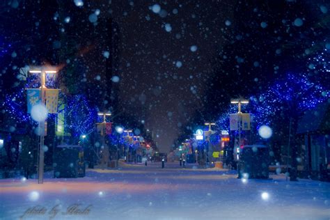 雪の街灯り GANREF