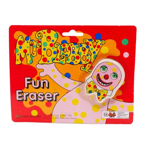 Mr Blobby Retro Fun Eraser Original 1992 Licensed Item Toyland