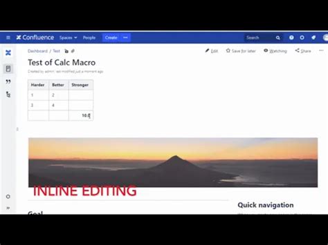Qron Calc Macro Excel Formula In Table Atlassian Marketplace