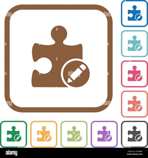 Rename Plugin Simple Icons In Color Rounded Square Frames On White