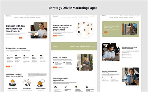 Skill Match Website Page Template For Webflow
