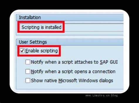 Sap Gui Script 自动化操作实践（一）：前言准备昨夜小楼技术博客 技术性打酱油