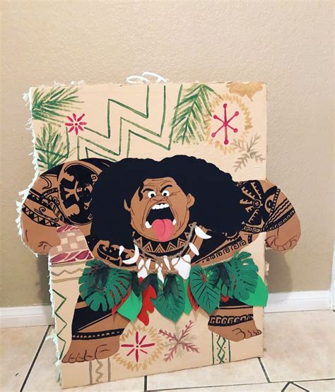 Disney Moana Maui More Flowerviletcrafts Diy Pinata Diy Crafts Crafts