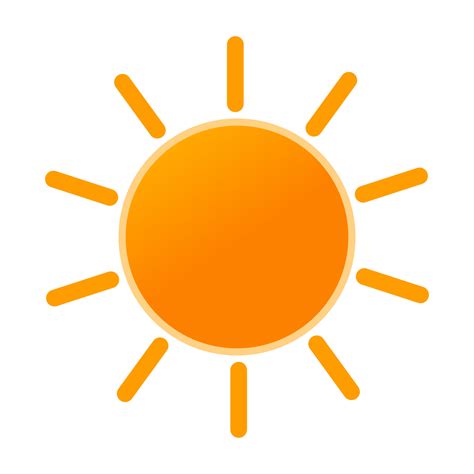 Sun Icon Weather Icon Suitable For Ui Websites Mobile Applications