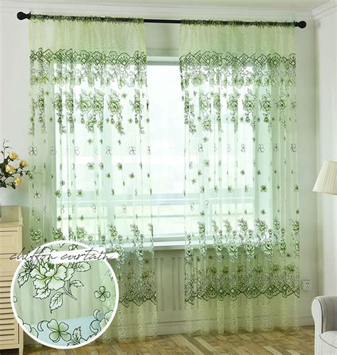 거실 창문 안방 가리개 레이스 암막 바란스 커튼 커텐 플라원그린 티몬
